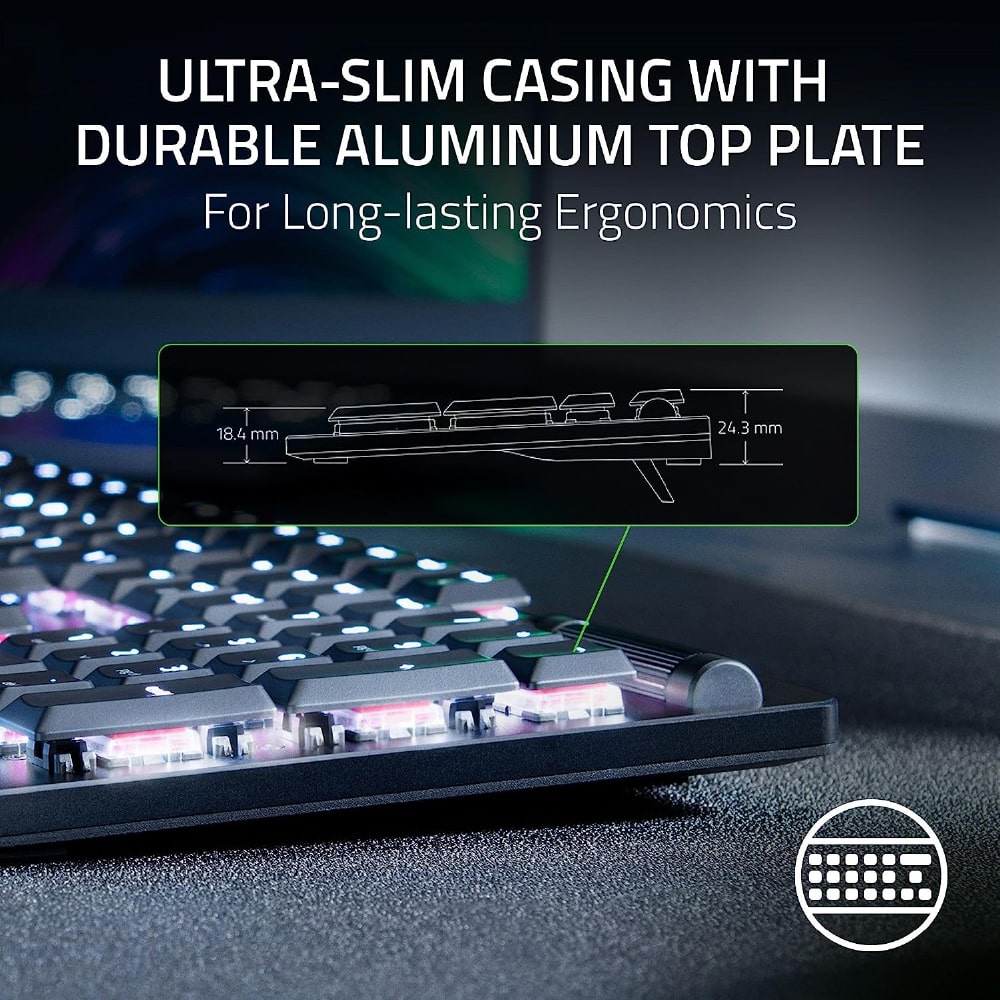 Razer DeathStalker V2 Pro TKL Wireless Low-Profile Optical Gaming Keyboard