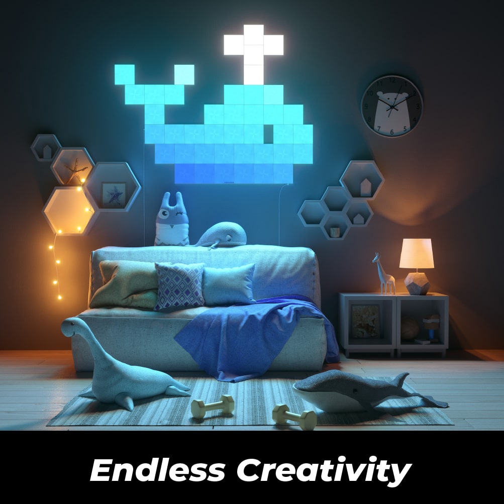 Nanoleaf Shapes Smart RGB Light Panels | Shapes Hexagon, Triangle, mini ...