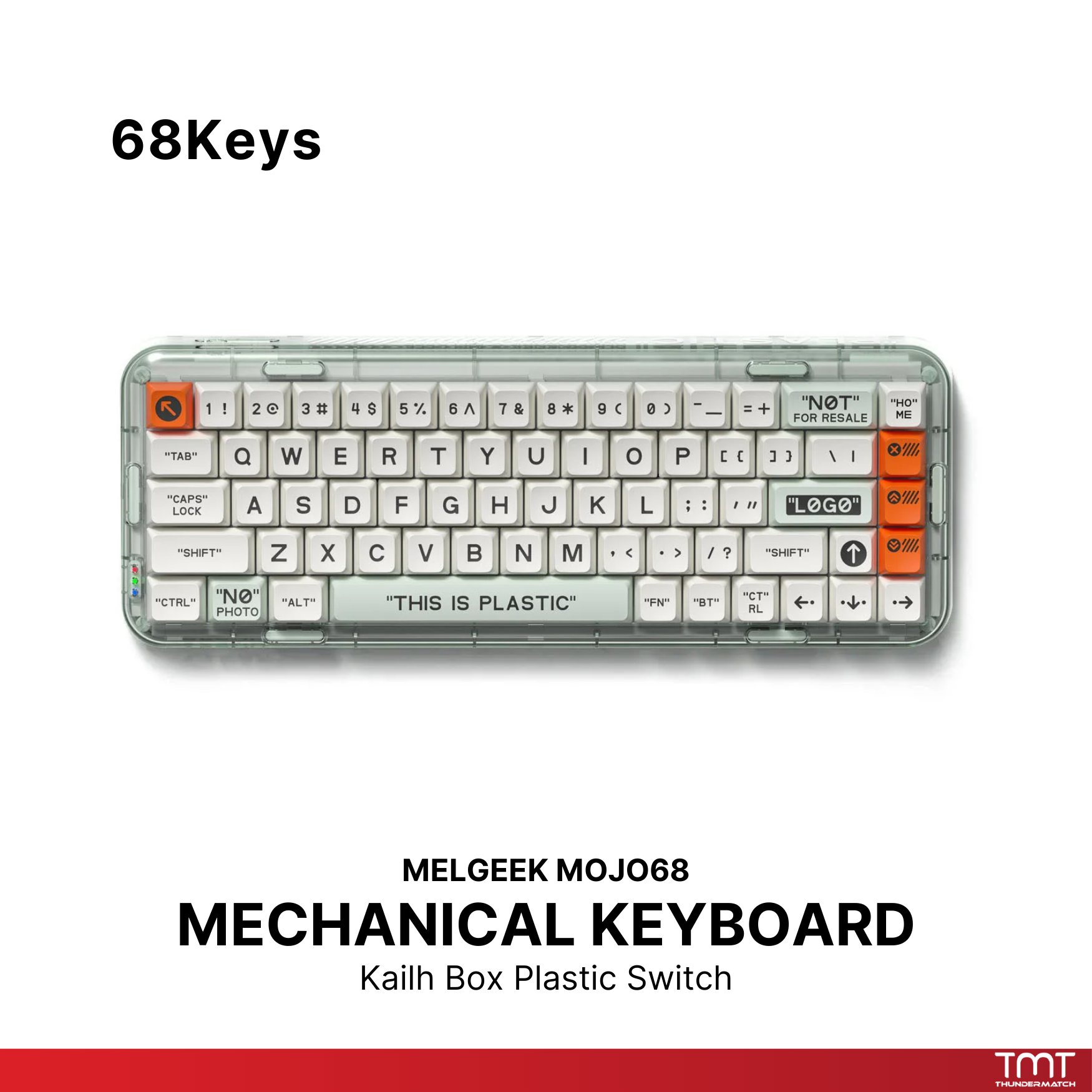 MelGeek Mojo68 / Mojo 84 Programmable Mechanical Keyboard | Thunder Match