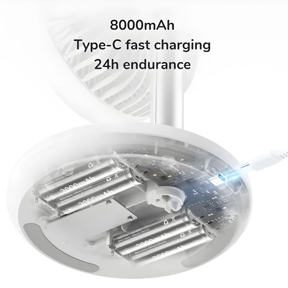 JisuLife Extendable Table Fan | Thunder Match