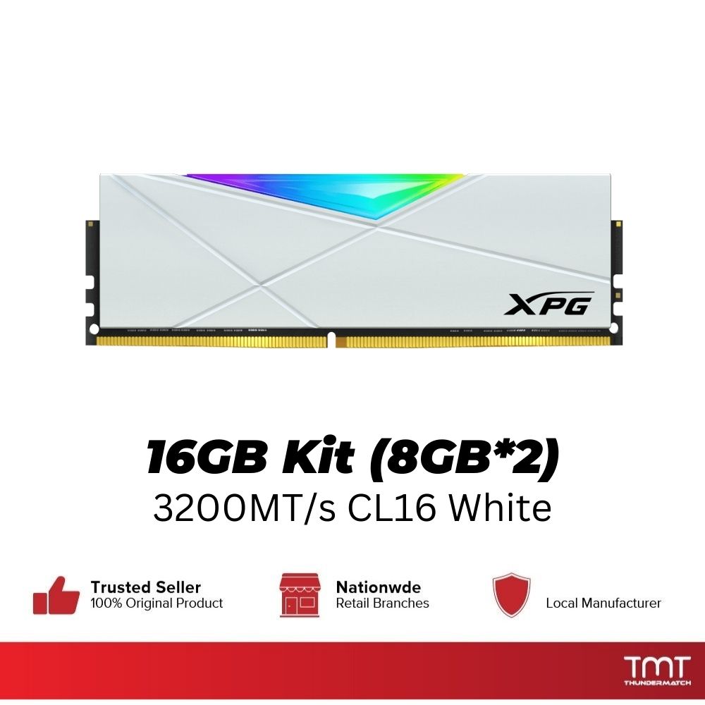 Adata Spectrix D50 RGB DDR4 Desktop Ram Kit | Thunder Match