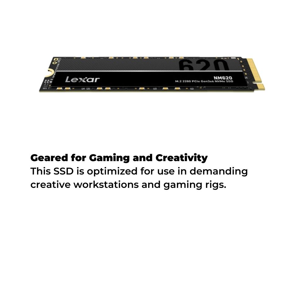 Lexar NM620 M.2 2280 PCIe NVMe SSD | Thunder Match